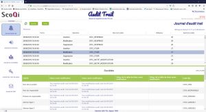 Gestion de la traçabilité - Audit Trail de QALITEL doc de SCOQI