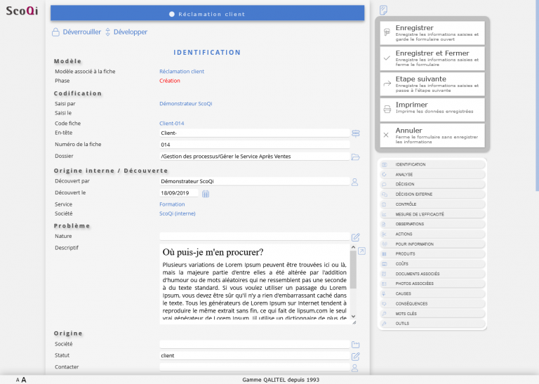 QALITEL conform Gestion des non-conformités GNC - CAPA